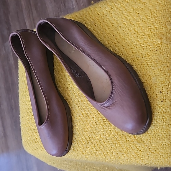 sport steps | Shoes | Sport Steps Brown Leather Flats Size 8 | Poshmark